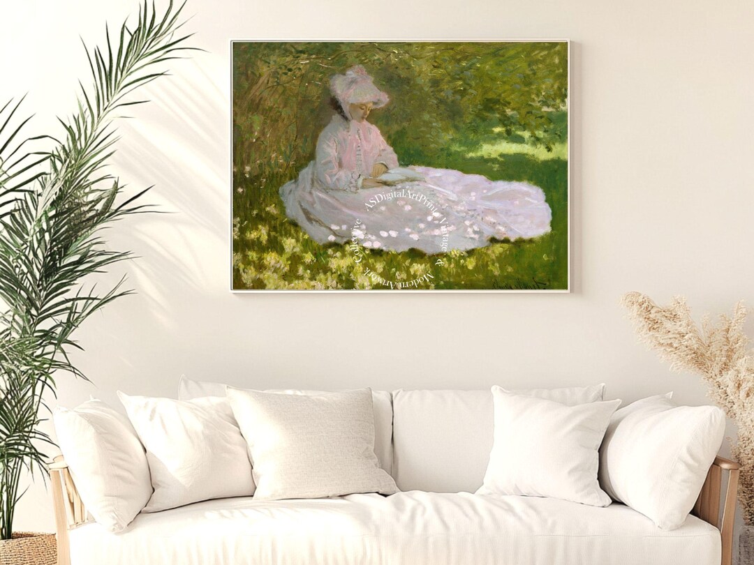 Claude Monet - "springtime" - Impressionist Art, Printable Digital ...