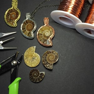 Woven Wire Ammonite Setting Tutorial (PDF Pattern) - Etsy