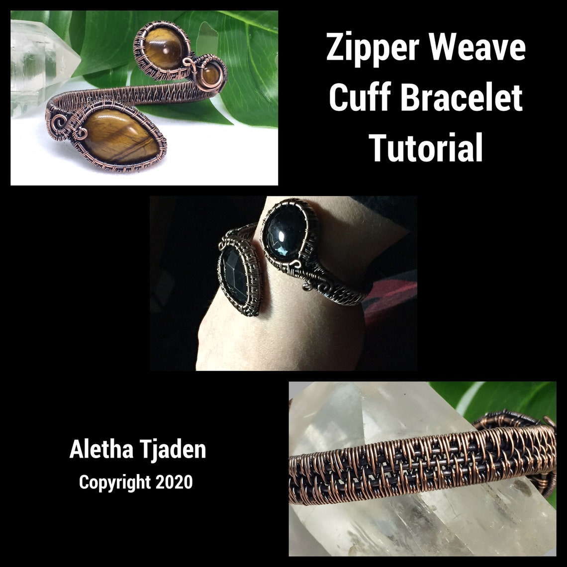 PDF TUTORIAL, Zipper Weave Cuff Bracelet Tutorial, Step by Step ...
