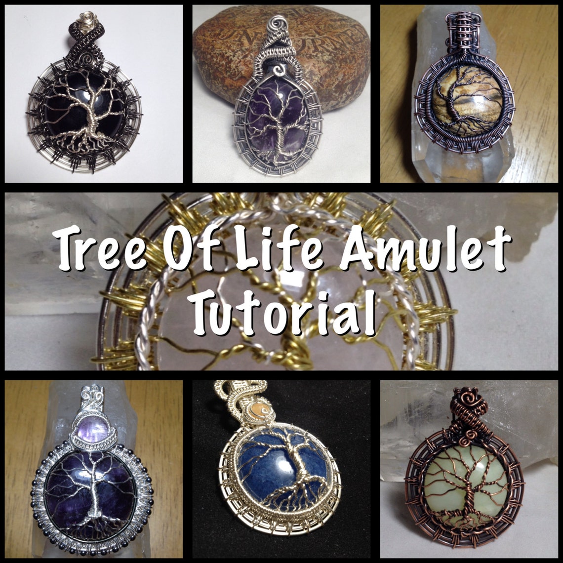 PDF TUTORIAL, Tree of Life Amulet, Step by Step Instructions, Digital ...