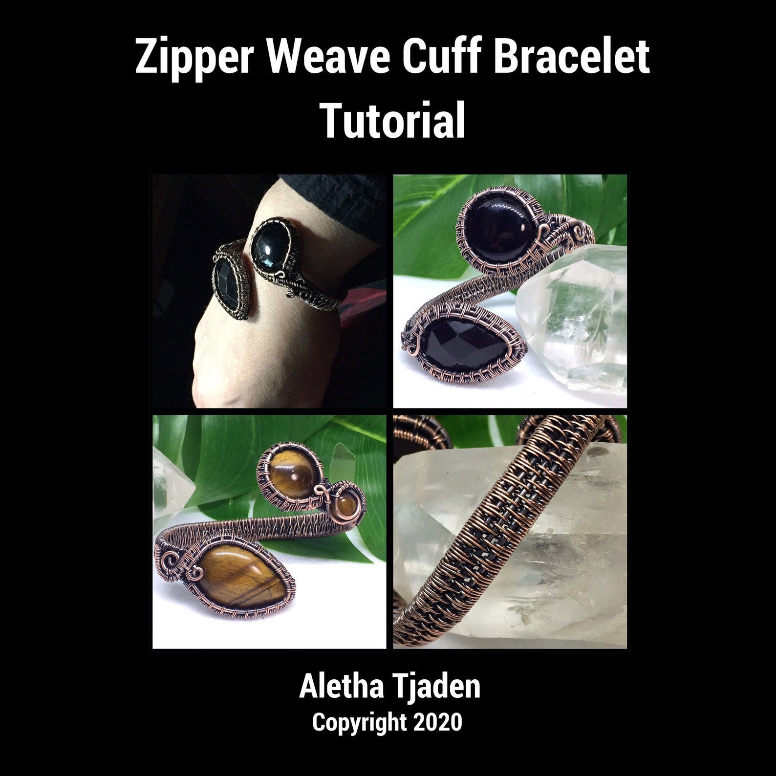 PDF TUTORIAL, Zipper Weave Cuff Bracelet Tutorial, Step by Step ...
