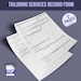 Tailoring Services Record Form - Etsy