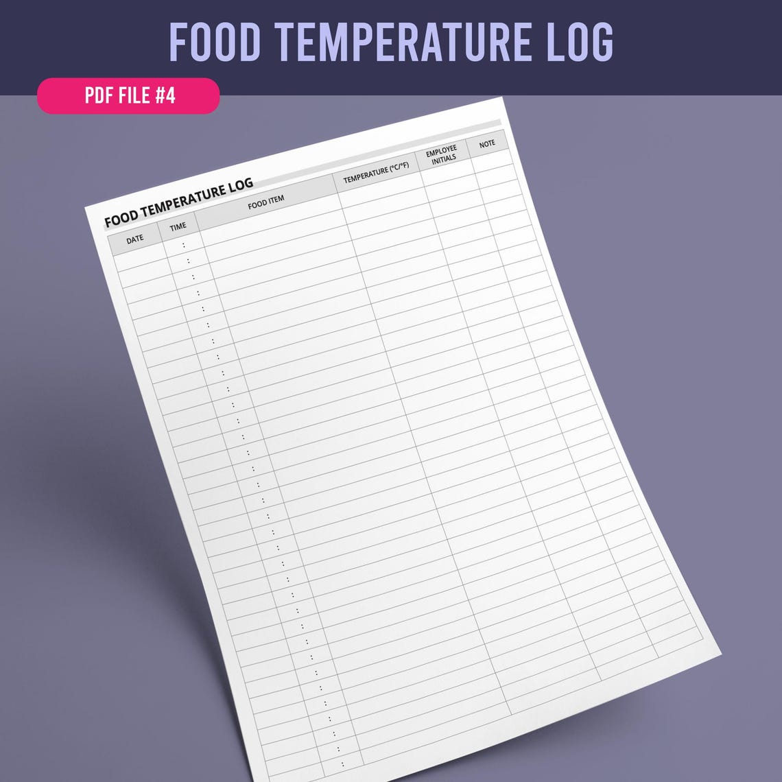 Restaurant Kitchen Tracking Forms Bundle - Etsy