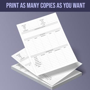 Equine Health Record Form - Etsy