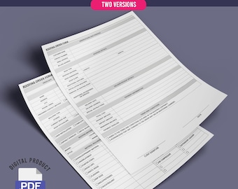 Roofing Work Order Form-template, Instant Download - Etsy