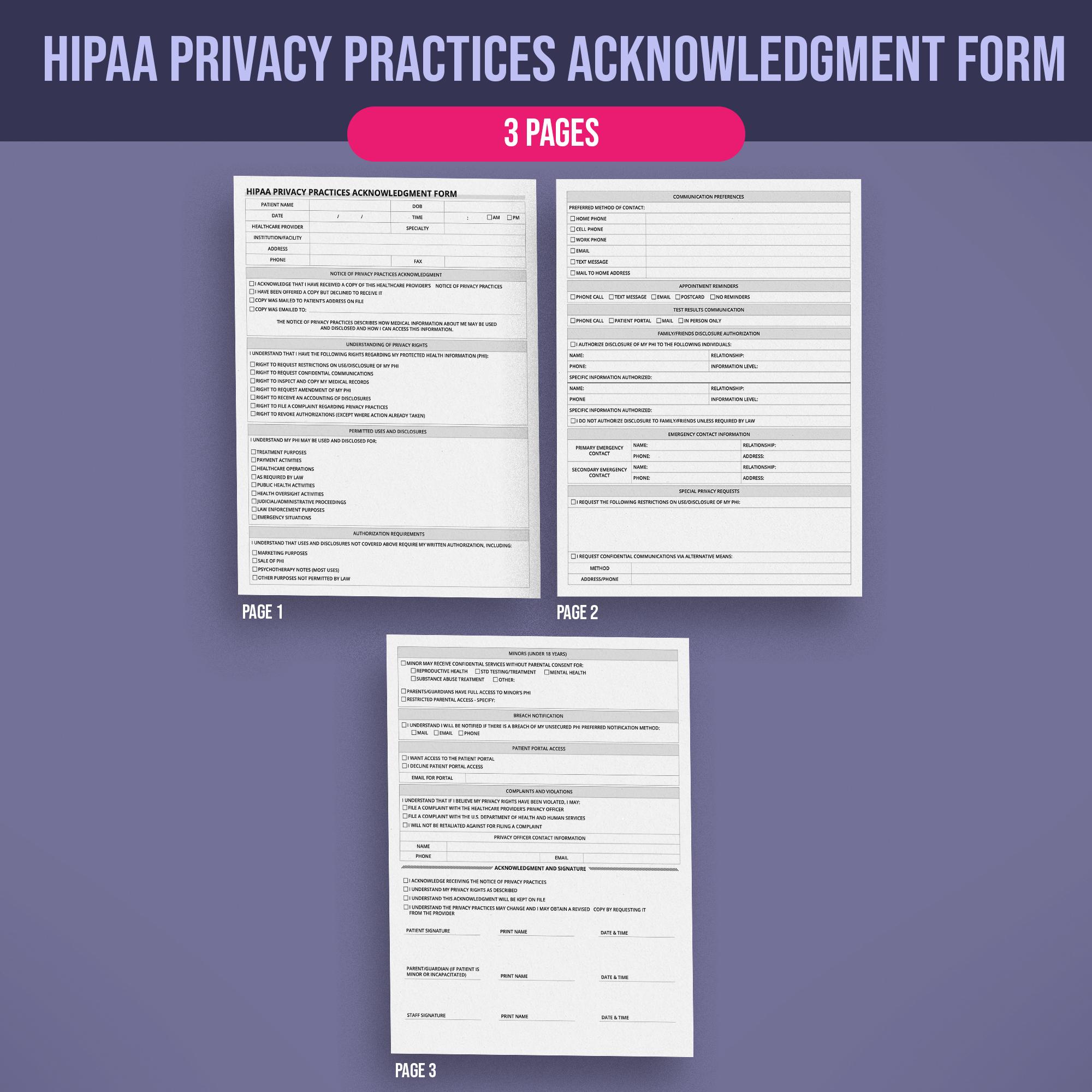 Nursing Forms Bundle | Care Plan, HIPAA, SBAR, Assessment (PDF Download ...