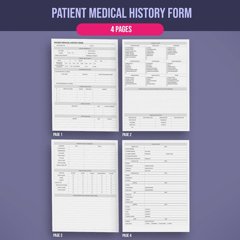Nursing Forms Bundle | Care Plan, HIPAA, SBAR, Assessment (PDF Download ...