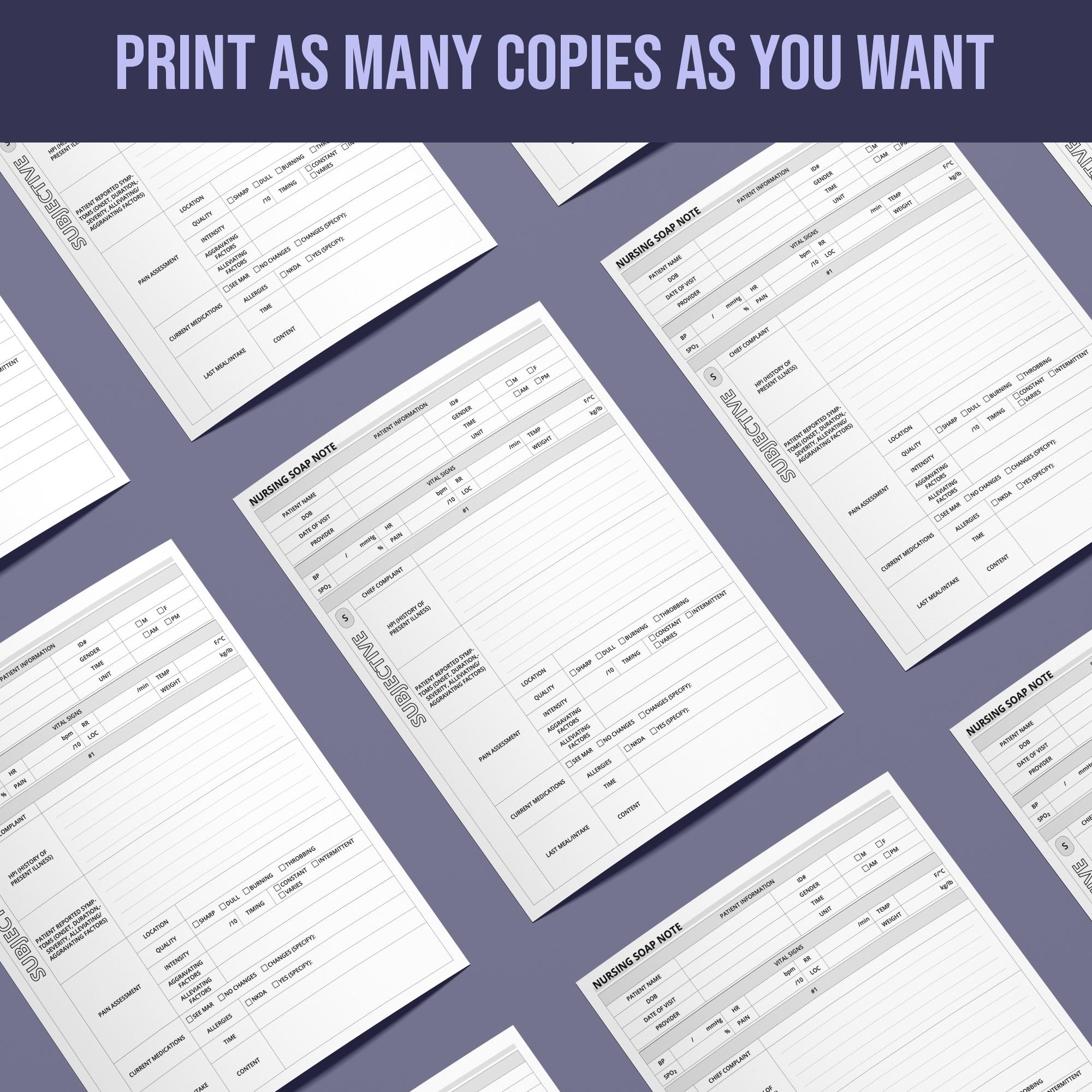 Nursing Soap Note - Etsy