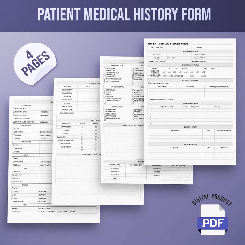 Medical History Dental - Etsy UK