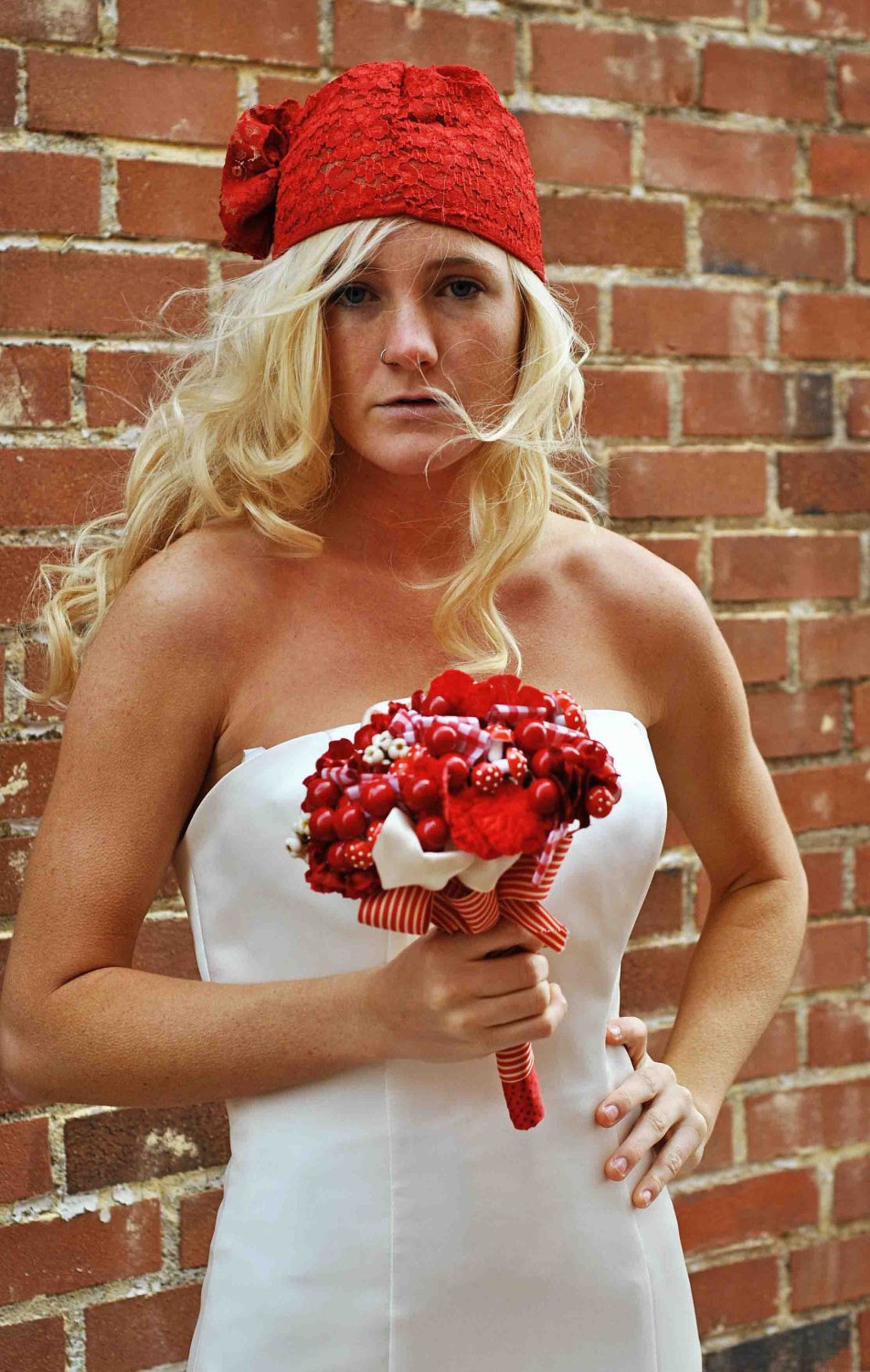 I Heart YOU Romantic Lace Red Sweetheart Bridal Cap crboggs Etsy I Heart YOU Romantic Lace Red Sweetheart Bridal Cap crboggs Etsy