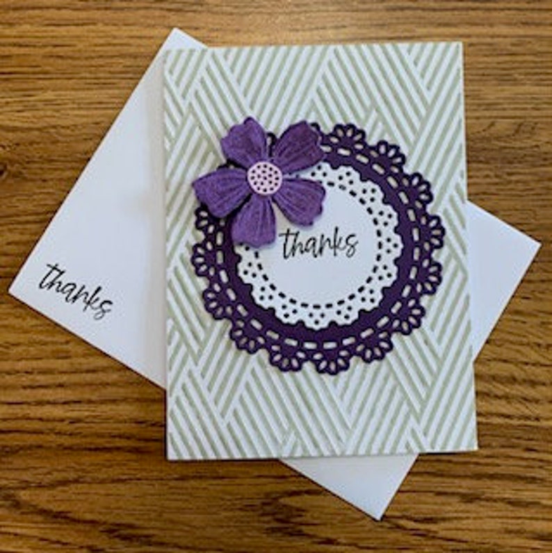 Handmade Thank You Card - Etsy