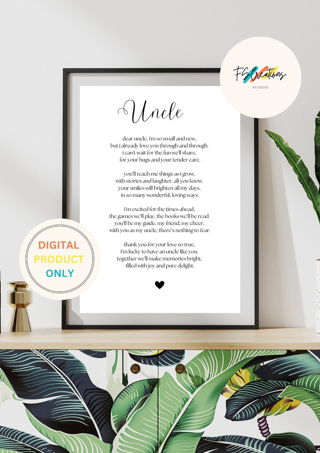 New Uncle Poem Print. Pregnancy Announcement, Uncle Gift, Uncle to Be ...