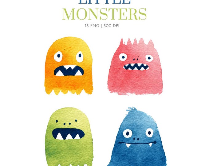 Monster Digital Clipart, Monster Clipart, Monster Clip Art, Monster ...