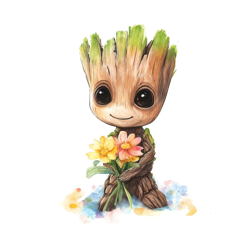 Groot PNG, Groot Clipart, Groot Floral Clipart, Groot Flower, Groot Art ...