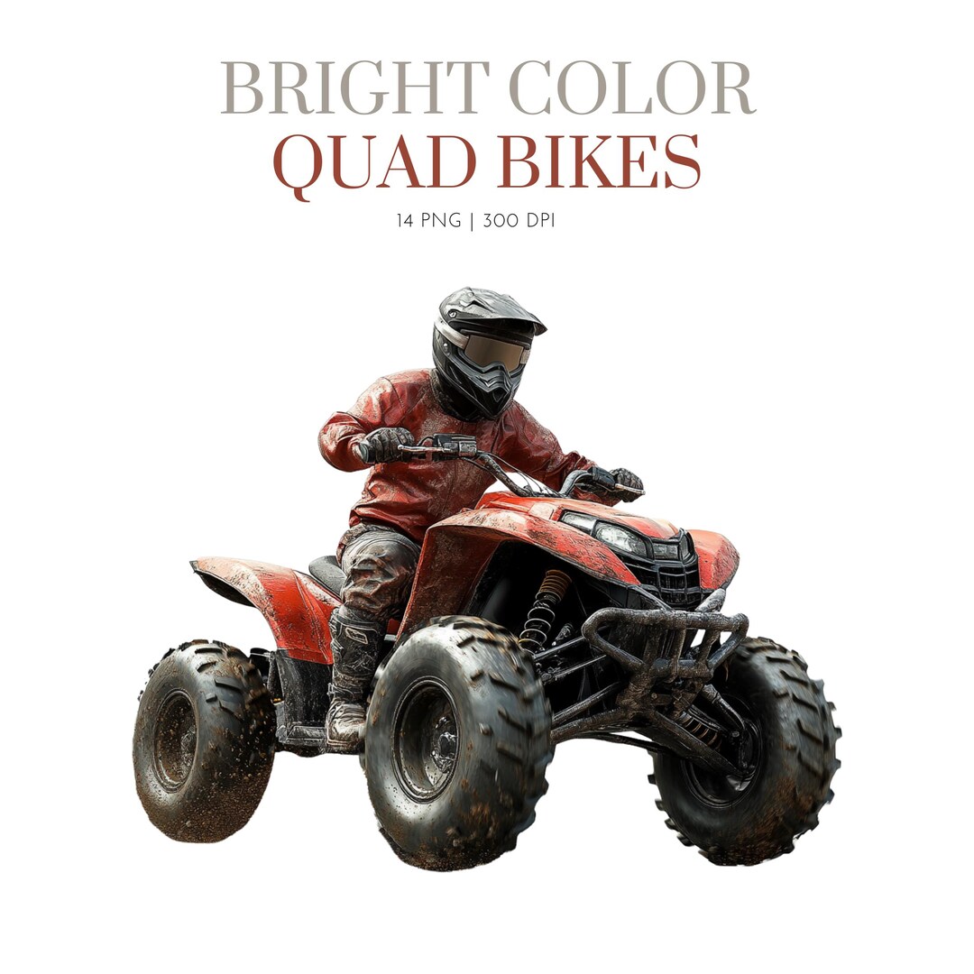 ATV Quad Bike 4x4 Clipart All Terrain Vehicle Graphic,atv Clipart, Quad Bike PNG, 4x4 Clipart ...