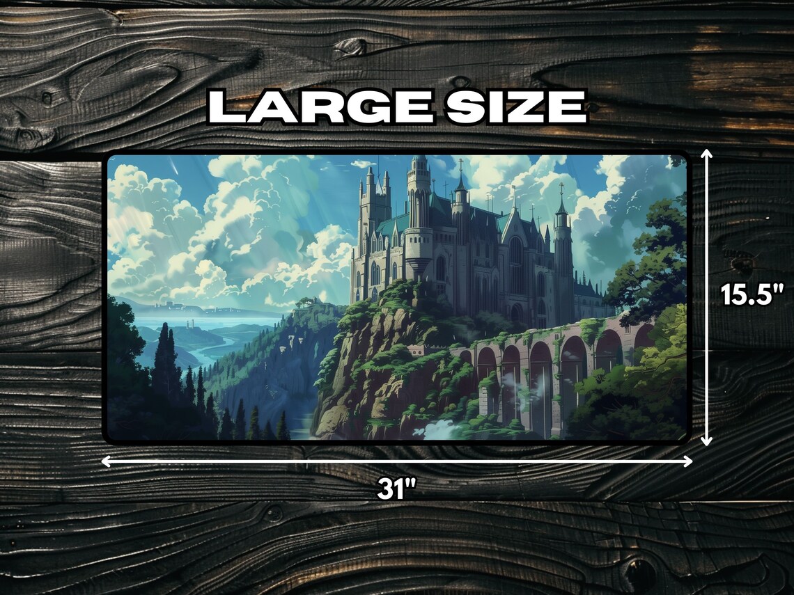 Gothic Castle Desk Mat Mouse Pad Gaming Mousepad Gaming Desk Mat ...