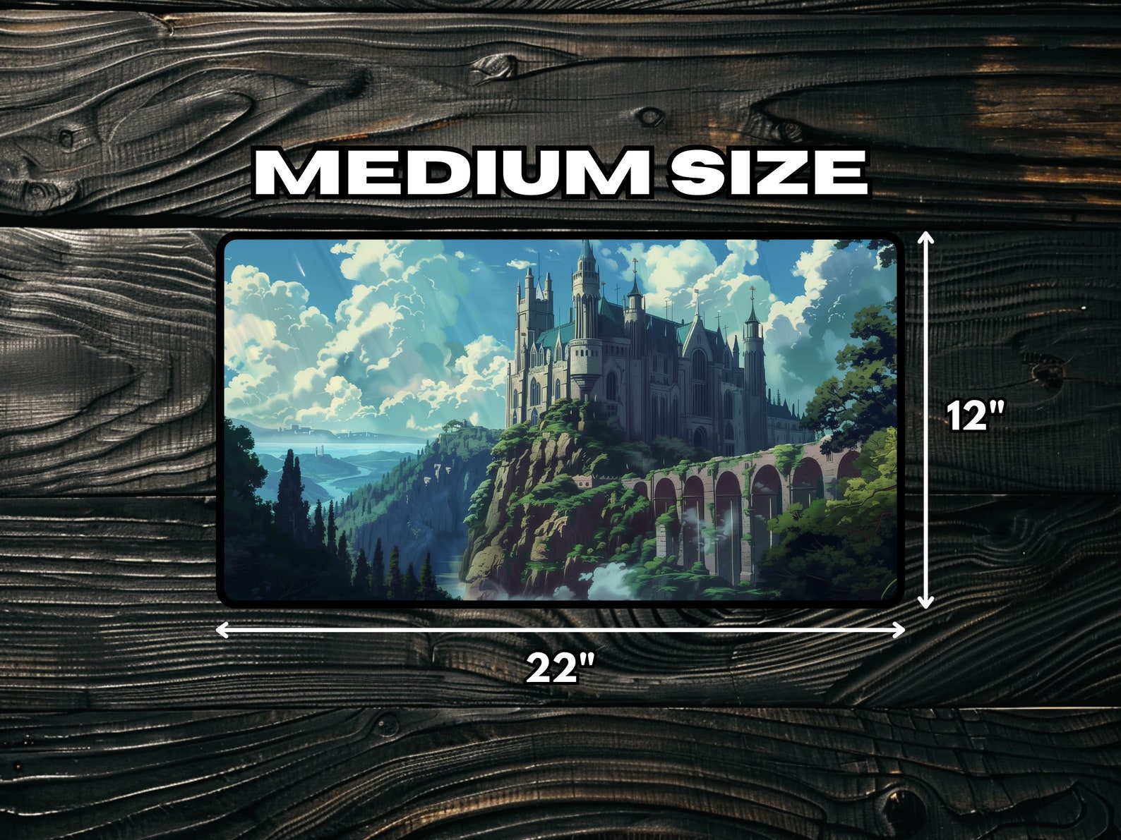 Gothic Castle Desk Mat Mouse Pad Gaming Mousepad Gaming Desk Mat ...