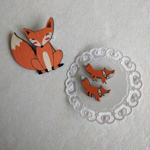 Fox Gift Set, Fox Necklace, Fox Brooch, Fox Earrings, Gift Box - Etsy