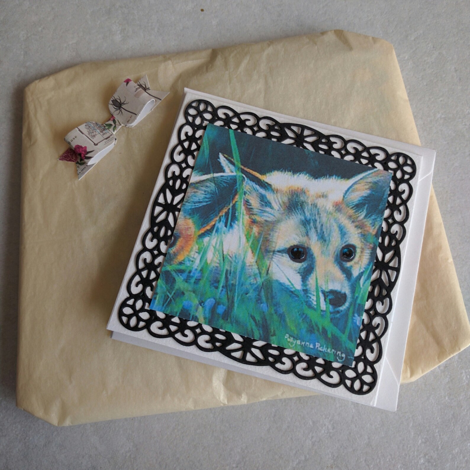 Fox Gift Set Fox Necklace Fox Brooch Fox Earrings Gift Box - Etsy