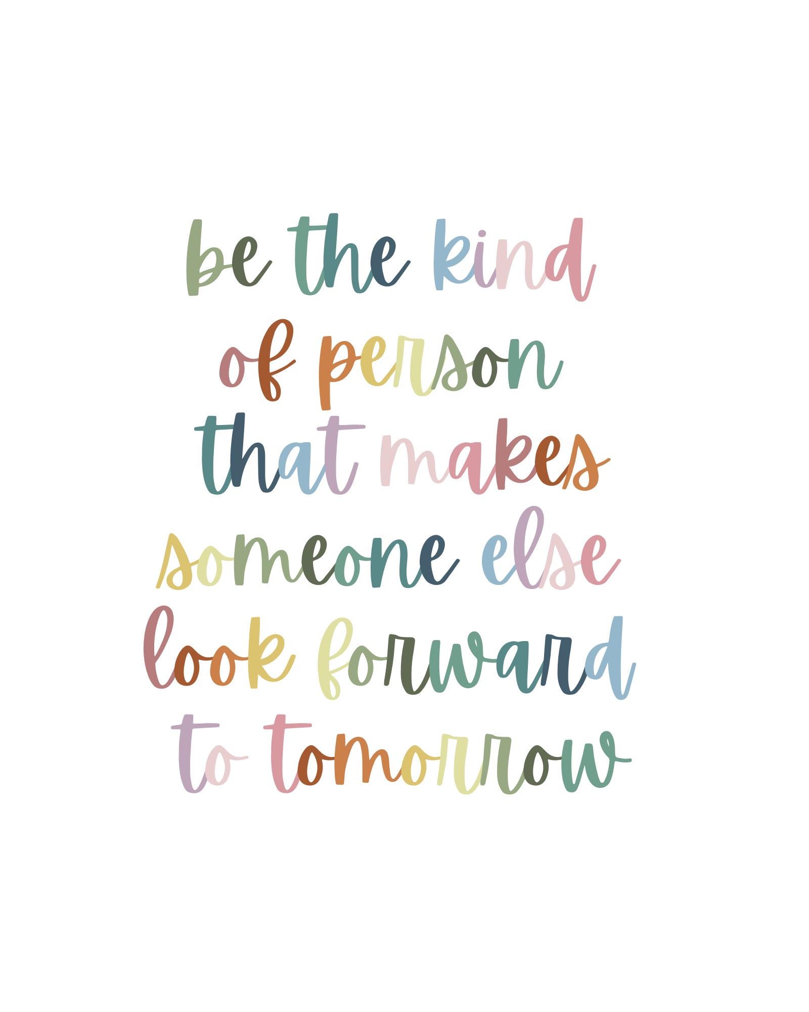 Kindness Poster. Quotes. Be the Kind of Person... - Etsy