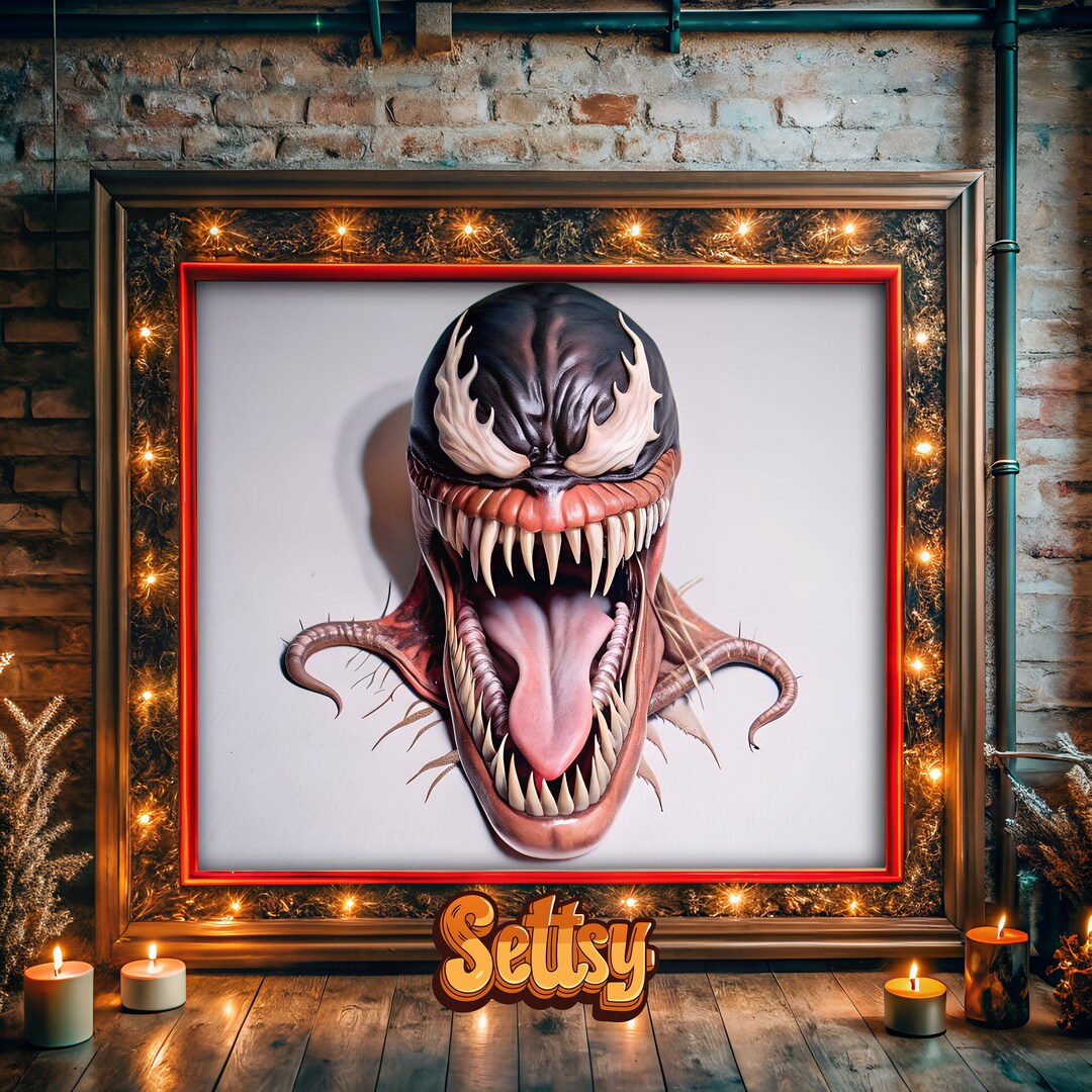 Painted Venom Ultra Quality Digital Prints Canvas Printable Wall Art ...