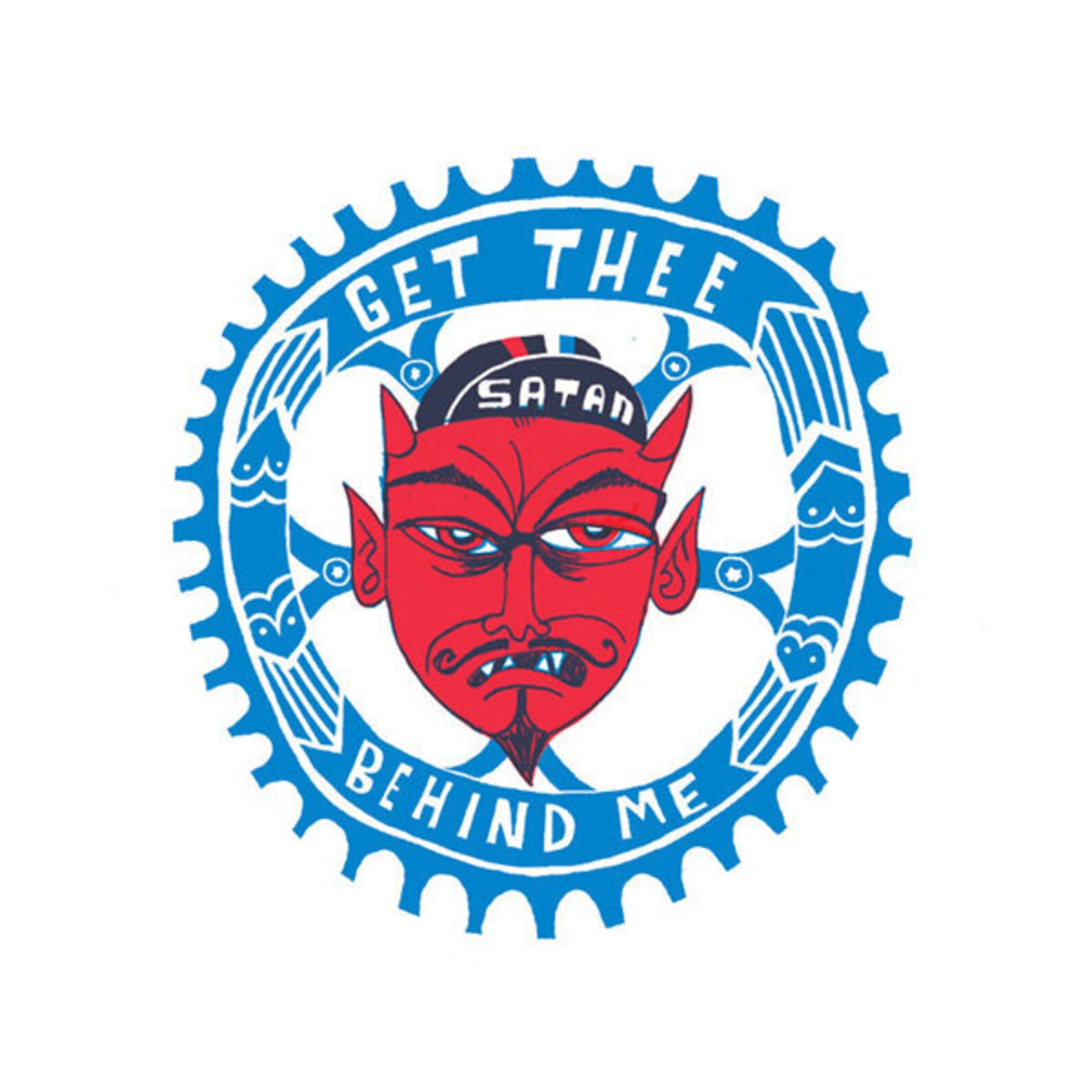 10 100 Get Thee Behind Me Satan Print 12 Inch Square Etsy