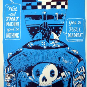 Bad Motorcycle Silkscreen 350 X 500mm 20 of 20 - Etsy