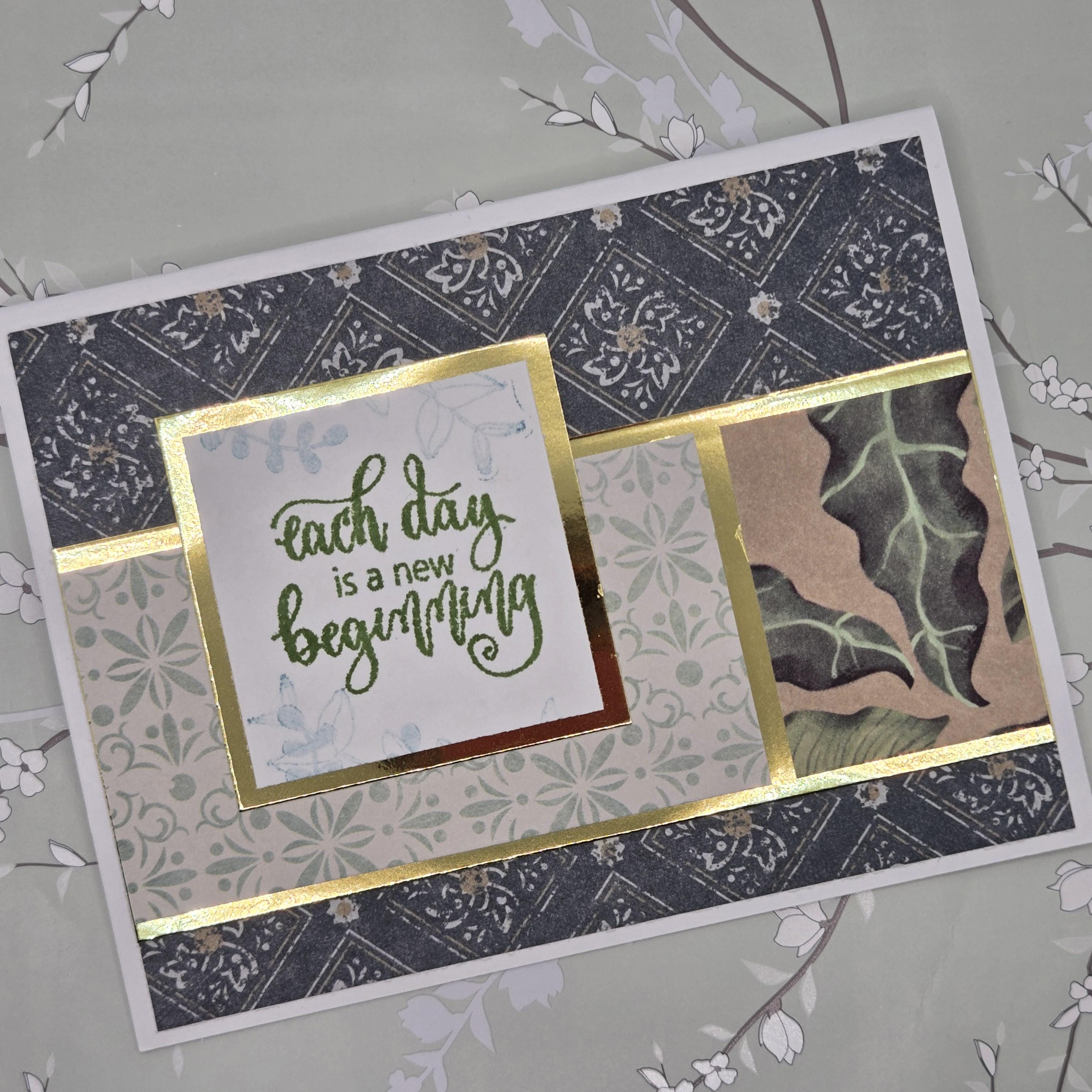 Set of 4 New Beginnings Cards Blank Note Cards - Etsy