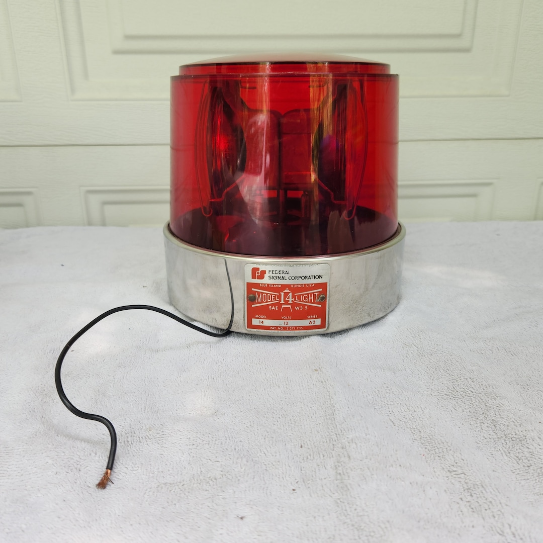 Federal Signal Model 14 Vintage Emergency Light - Etsy