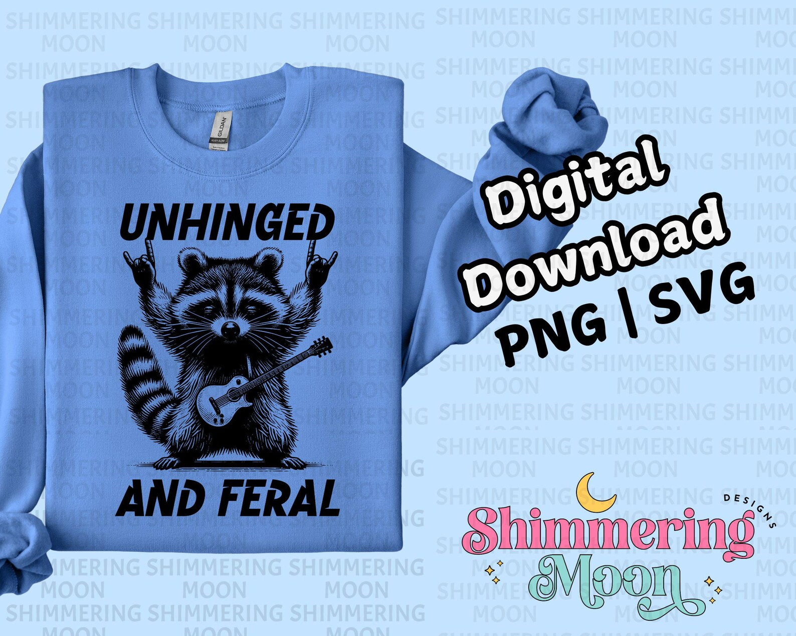 Unhinged and Feral PNG, Racoon Png, Cute Funny Sayings Png, Cute Baby ...