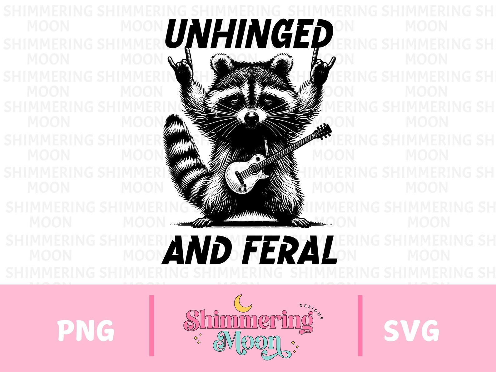 Unhinged and Feral PNG, Racoon Png, Cute Funny Sayings Png, Cute Baby ...