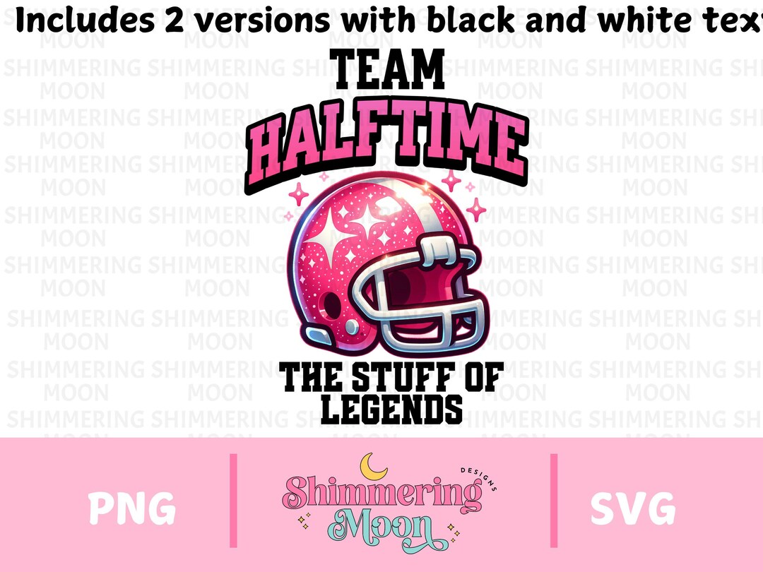 Team Halftime Sparkly Faux Sequins PNG SVG, Team Halftime, Retro ...