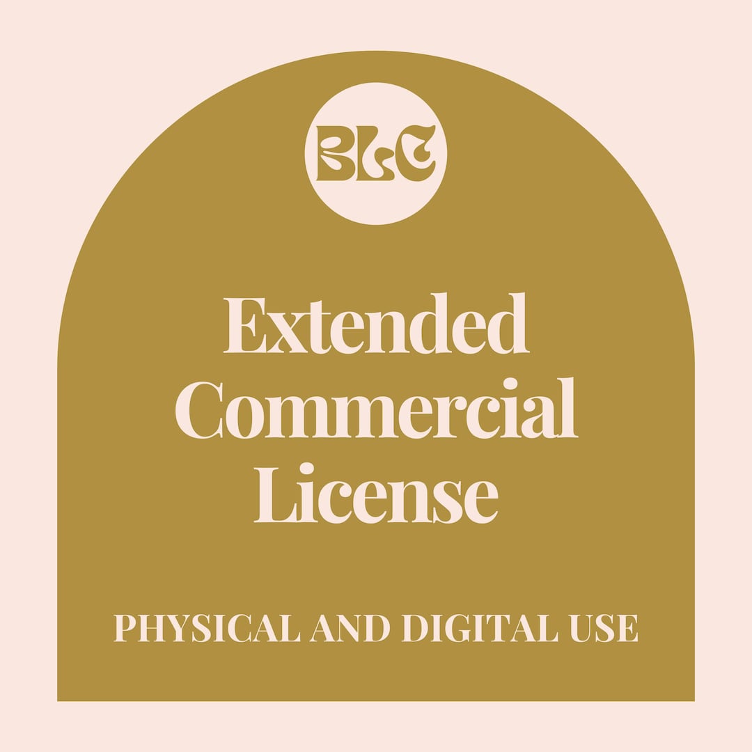 Extended Commercial License – Use for Physical & Digital Products – up ...