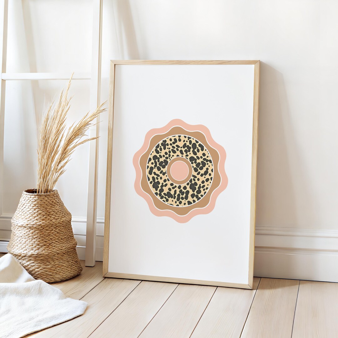 Boho Leopard Print Abstract Wall Art | Digital Download Artwork ...