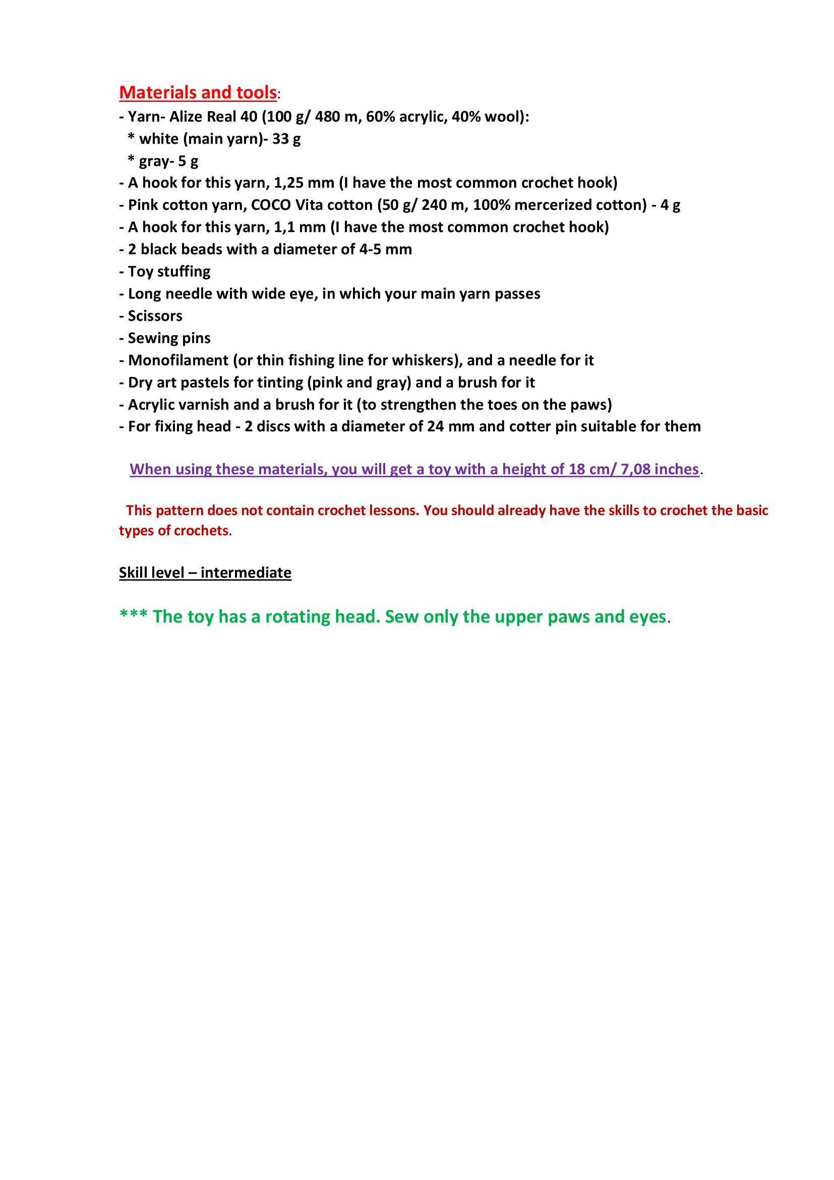 Miss Butler the Ratcrochet Pattern Pdf in English. Cute Amigurumi ...