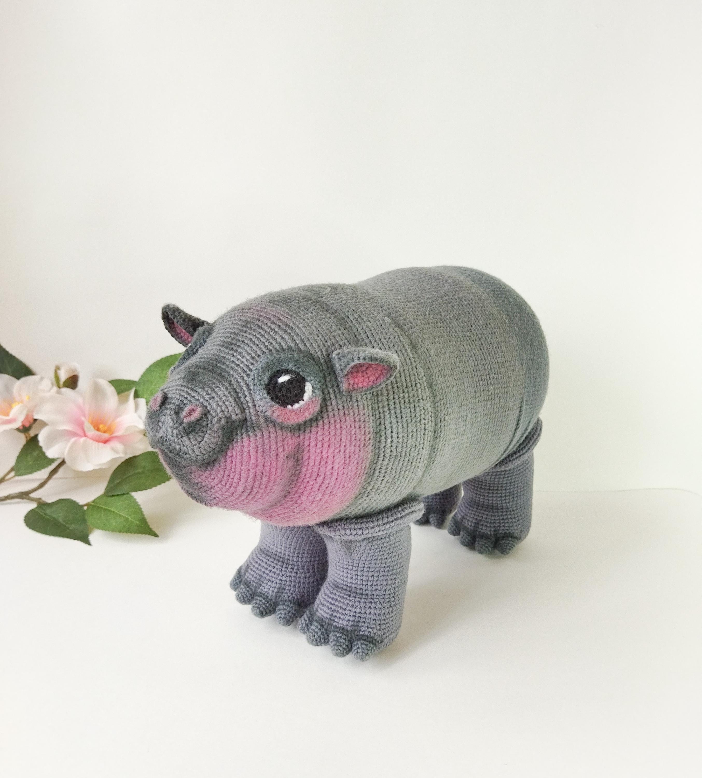 Cute Moo Deng/poppy Hippo Amigurumi Crochet Pattern Pdf in English. Moo ...