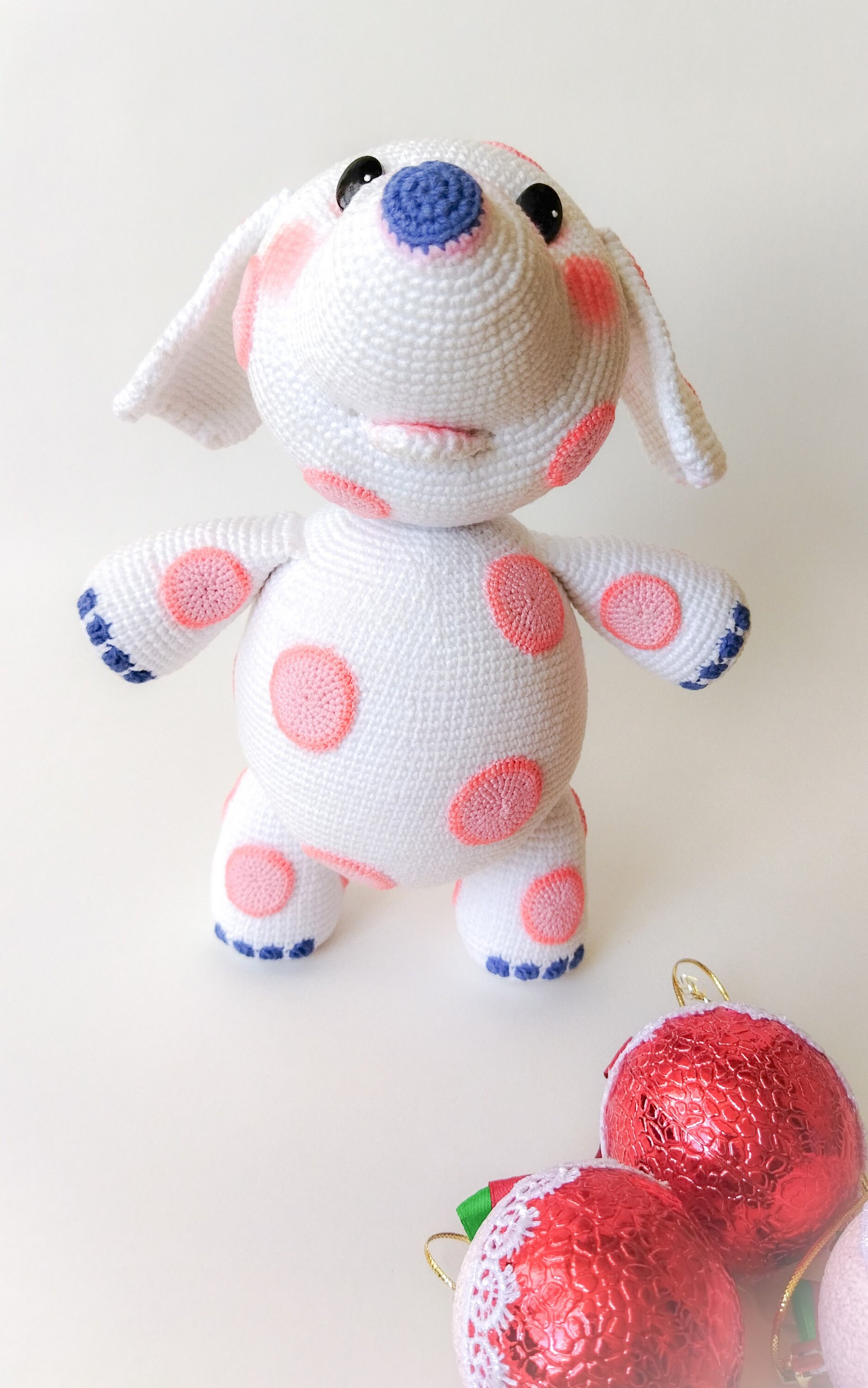 Spotted Elephant, White Elephant With Pink Polka Dots Crochet PATTERN ...