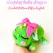 Sleeping Baby Dragon Crochet Pattern: Amigurumi Tutorial (PDF in ...