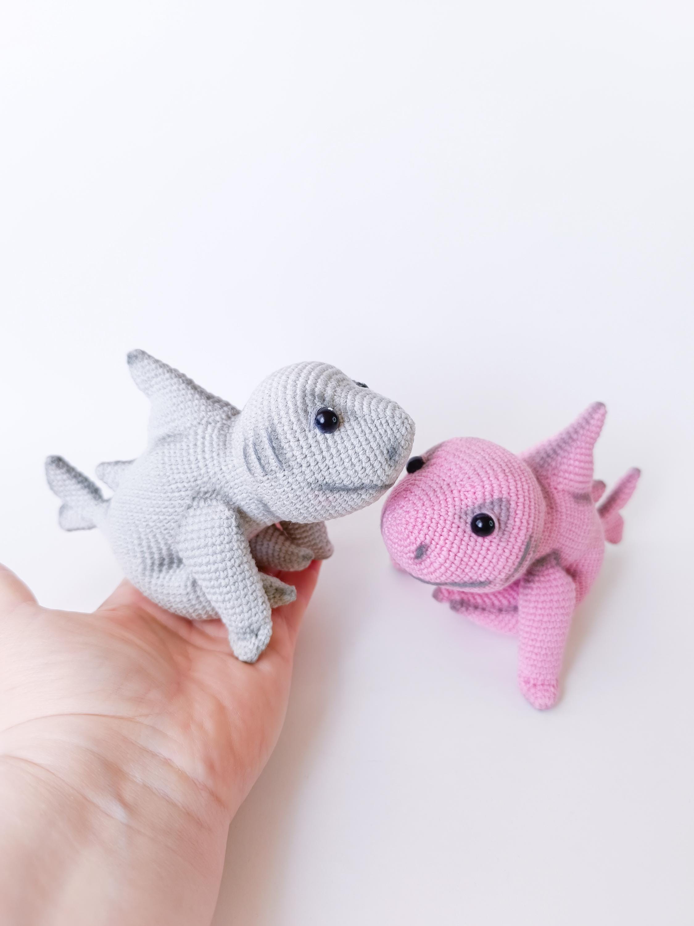 Set of Crochet Amigurumi PATTERNS in English- Hammerhead Shark, Baby ...