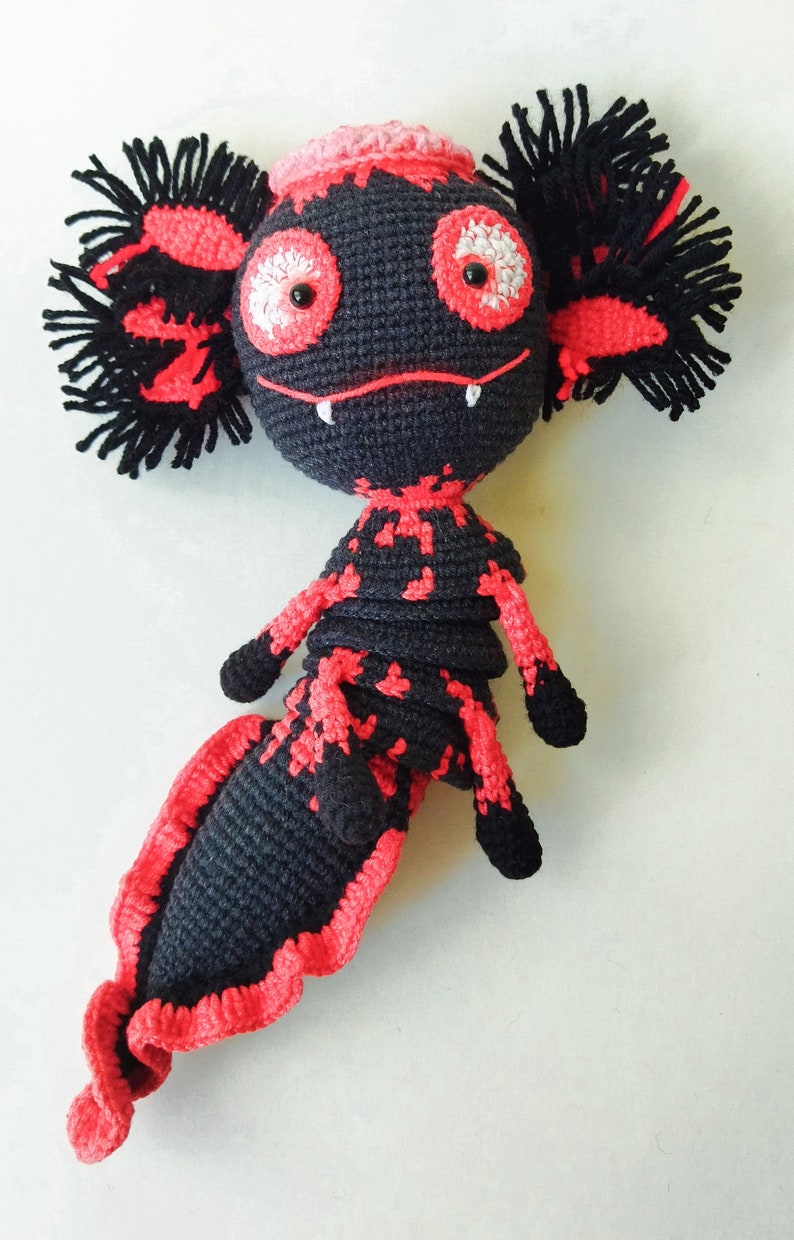 Zombie Axolotl Crochet Pattern: Amigurumi Halloween Toy (PDF in English ...