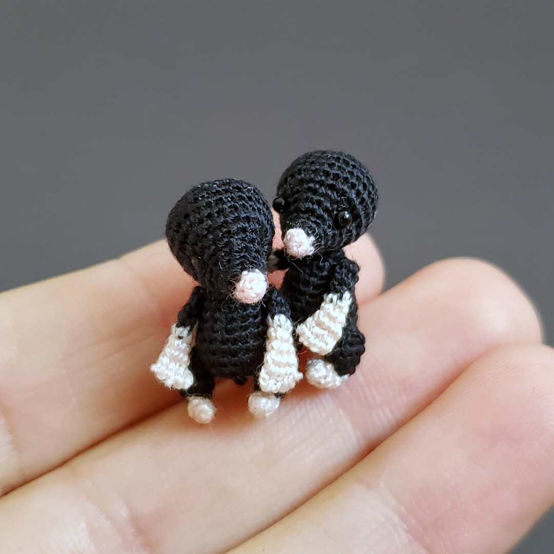 Mole Crochet Pattern PDF (english): Micro Amigurumi Tutorial - Etsy