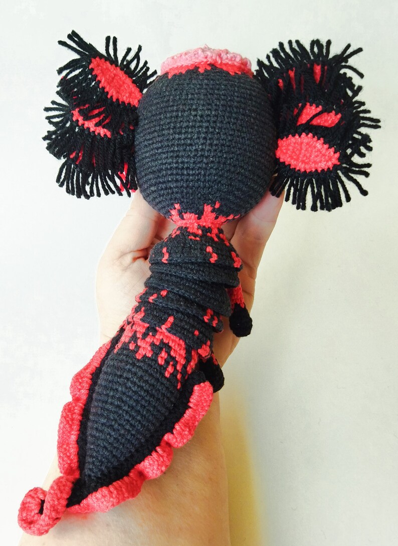 Zombie Axolotl Crochet PATTERN Pdf in English. Amigurumi Toy Axolotl ...
