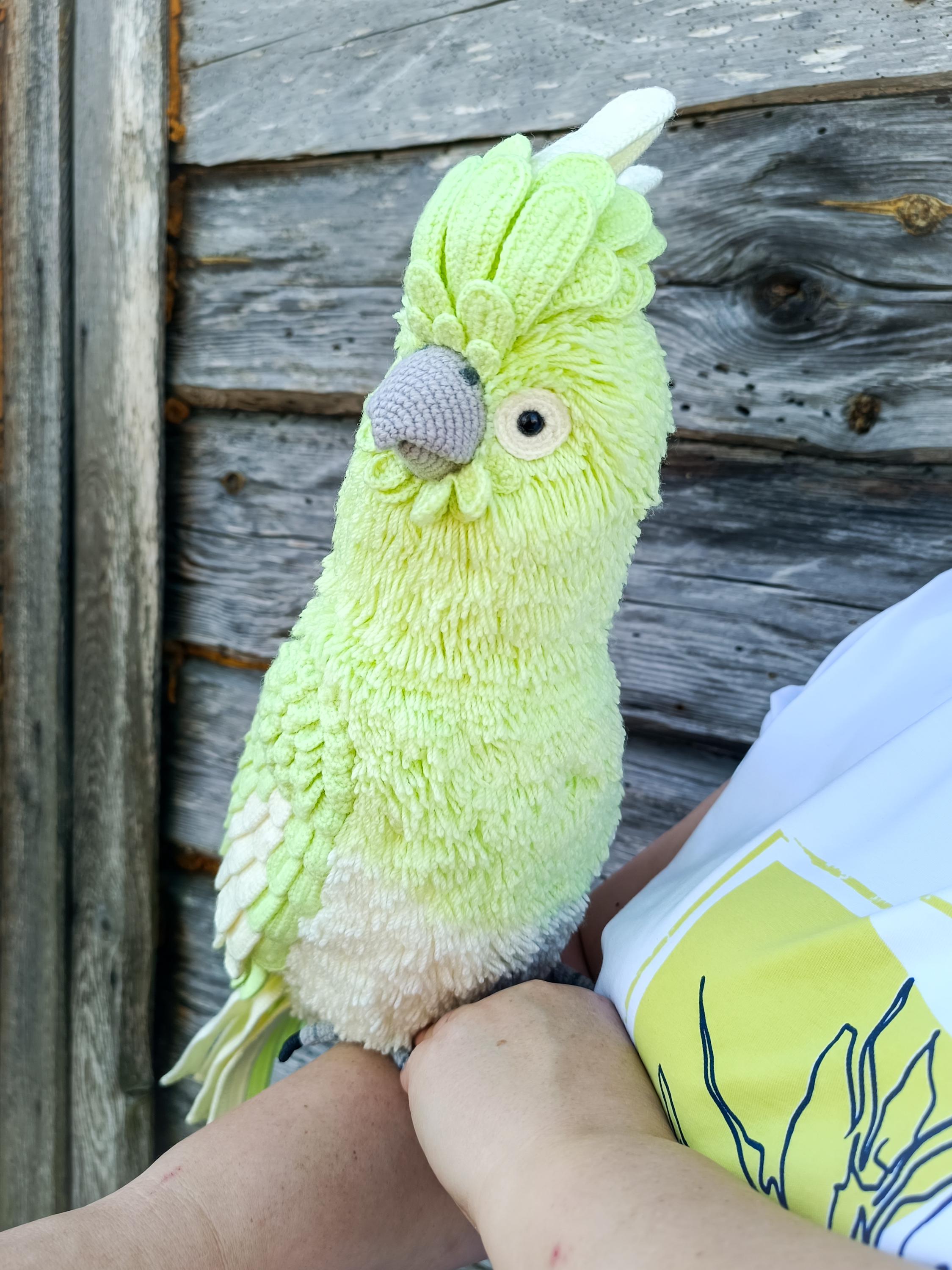 Crested Cockatoo Crochet Pattern: Parrot Amigurumi (PDF in English) - Etsy