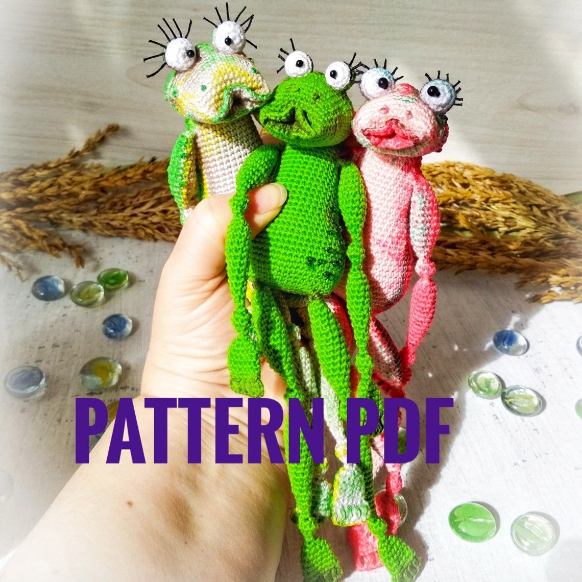 Cute Frog Crochet PATTERN Pdf in English. Animal Frog Amigurumi Pattern ...