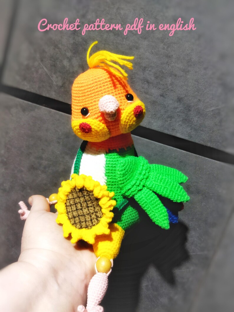 Parrot Bird Willliam Crochet Pattern Pdf in English. Soft Toy Parrot ...