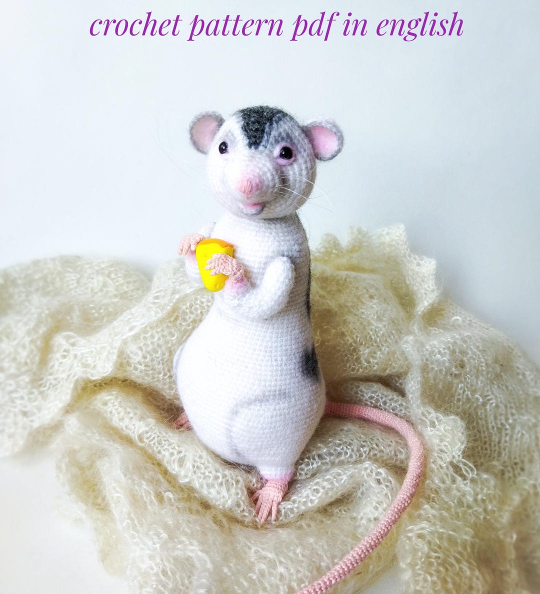 Miss Butler the Rat--crochet Pattern Pdf in English. Cute Amigurumi ...