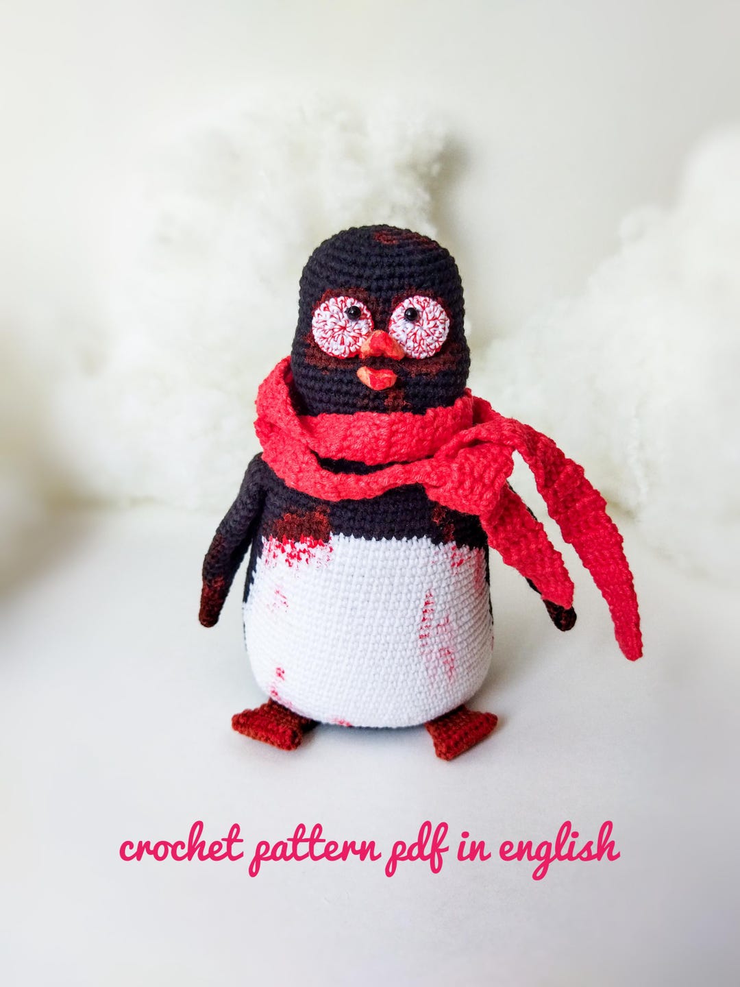 Creepmas Penguin Scary Horror Toy. Crochet Pattern PDF in English ...