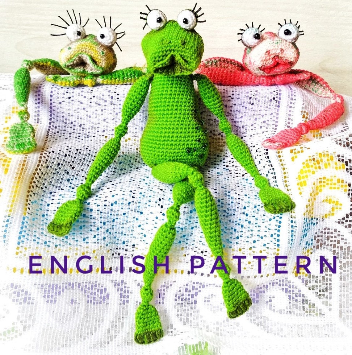 Cute Frog Crochet PATTERN Pdf in English. Animal Frog Amigurumi Pattern ...