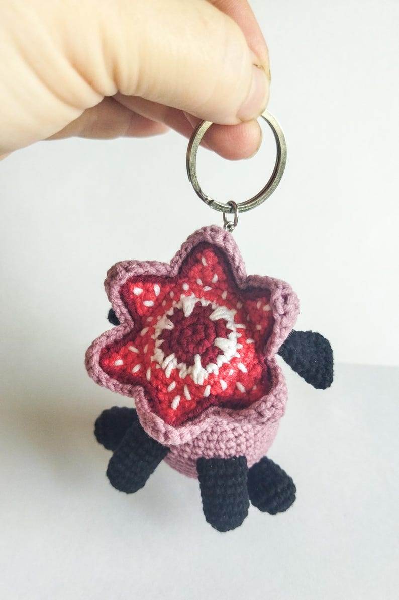 Demodog Amigurumi Crochet Pattern Pdf in English. Evil Flower Head Dog ...