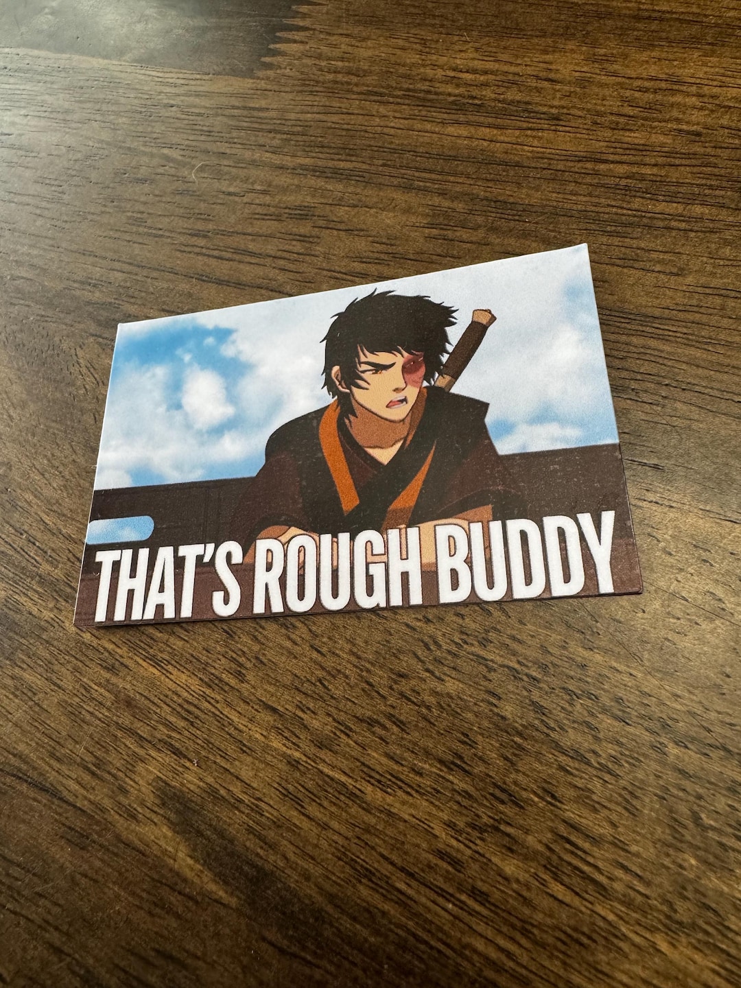Prince Zuko Thats Rough Buddy the Last Airbender Sticker - Etsy
